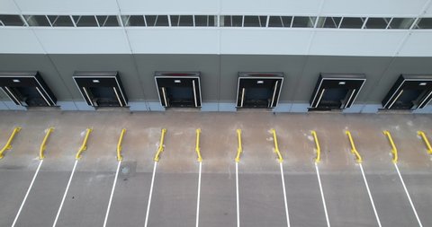 Warehouse Gates Loading Unloading Cargo Distributed Stock Footage Video ...