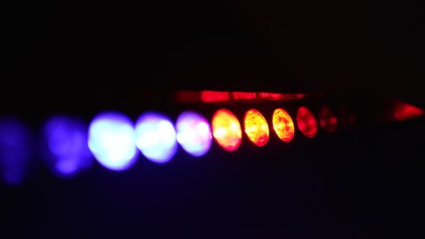 Lens Flares Police Car Flashers Red Stock Footage Video (100% Royalty ...
