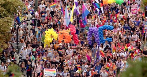 Support Lgbtq People Commemorate History Culture Stock Footage Video ...