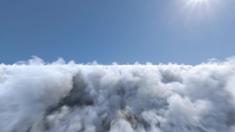 Clouds Sky Motion Background Infinite Seamless Stock Footage Video (100 ...