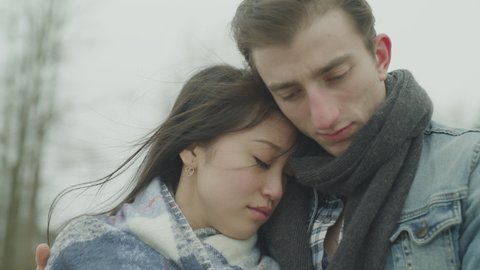Sad Couple Comfort Each Other Stock Footage Video (100% Royalty-free ...