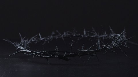 Eerie Black Crown Thorns On Turn Stock Footage Video (100% Royalty-free ...