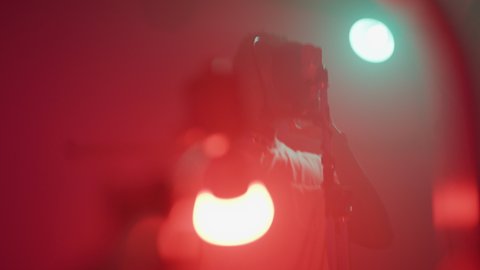 Guy Rapping Song Studio Stock Footage Video (100% Royalty-free ...