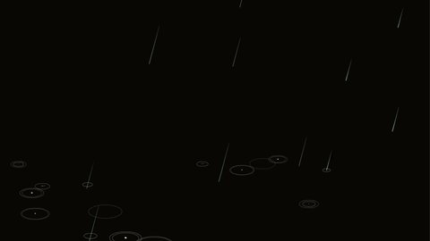 Rain Background 2d Animation Water Drops Stock Footage Video (100% ...