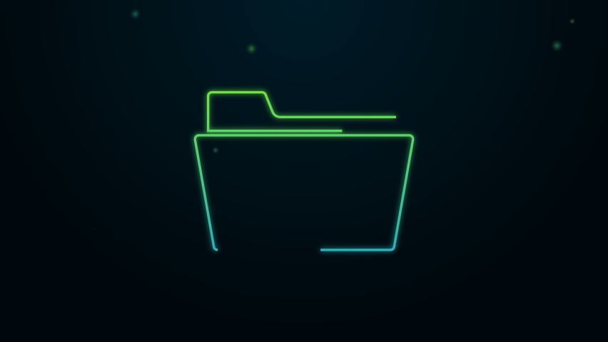 File Folder icon animation with black png background. Banking icon ...