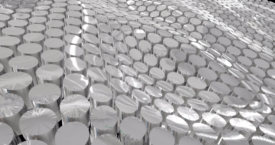 undulating abstract background with perforated metal structure ...