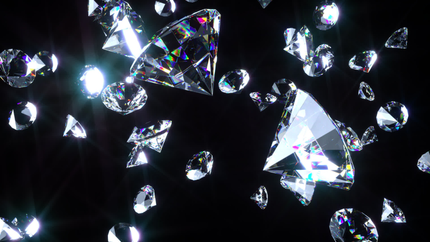 Falling Diamonds Stock Footage ~ Royalty Free Stock Videos | Pond5