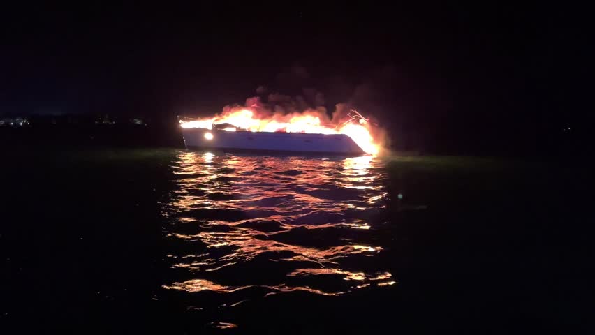 2,258 Burning Boats Stock Videos