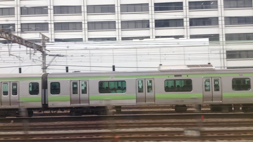 view window japanese bullet train shinkansen Stock Footage Video (100% ...