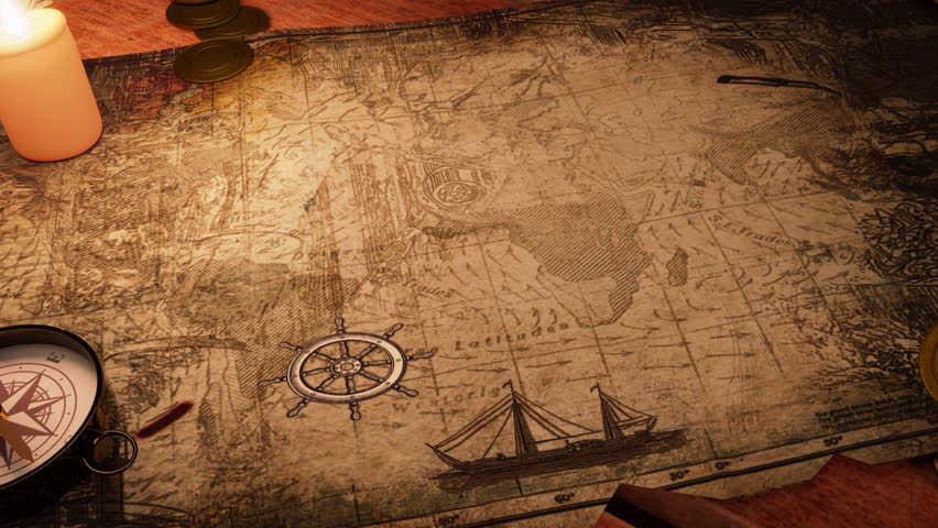 Old Map Stock Video Footage | Royalty Free Old Map Videos | Pond5