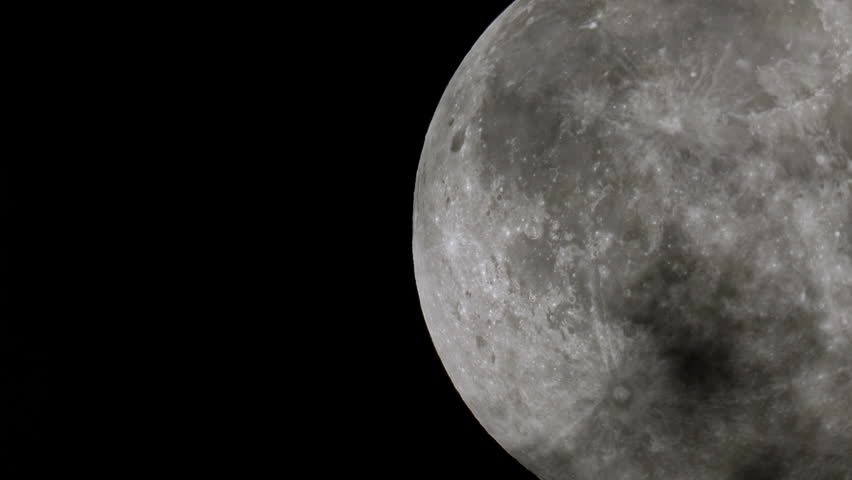 Full Moon Transit Through a Stock Footage Video (100% Royalty-free ...