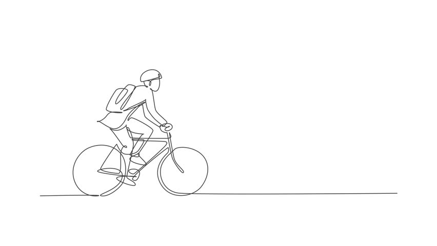 1,900 Cycling Line Drawing Videos