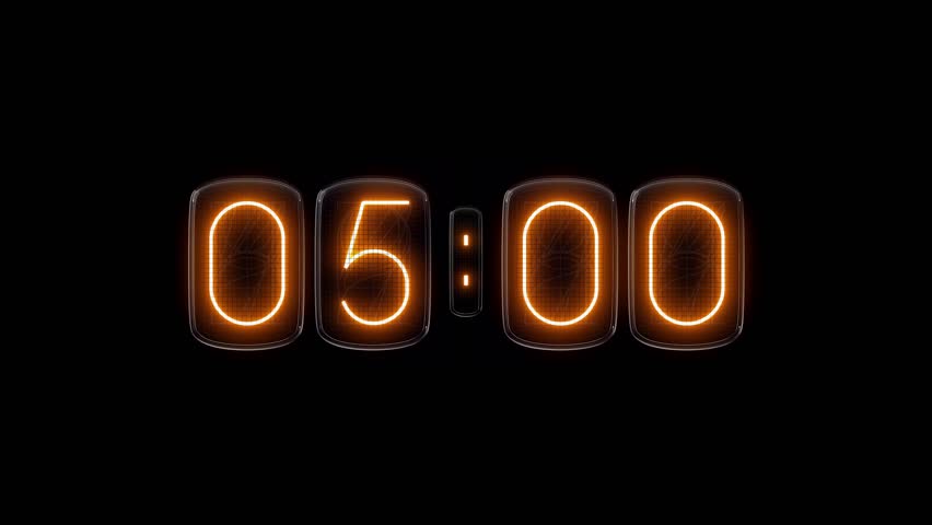 2,931 5 Minute Countdown Stock Video Footage - 4K and HD Video Clips ...