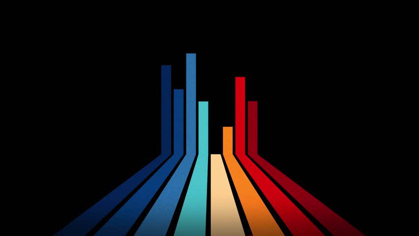 Vintage retro banner background animation. 70s Animation Background ...