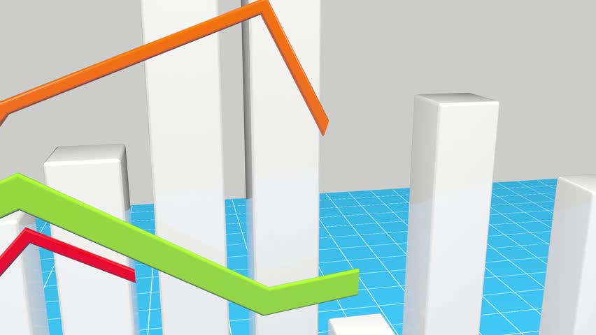 Loop Animation of Business Infographics with Charts and Bar Stats ...