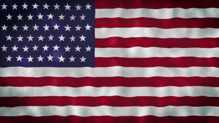 American flag. America Nation flag slow motion. US American Flag ...