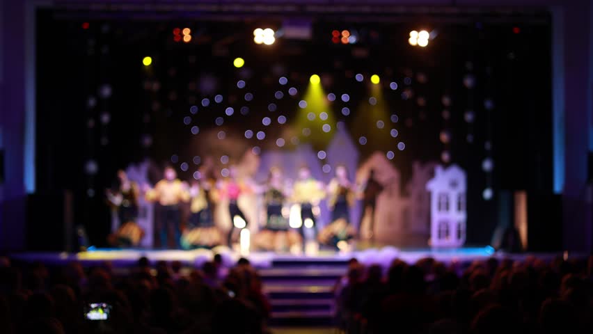 Texture blur and defocus, background for design. Stage color light at a ...