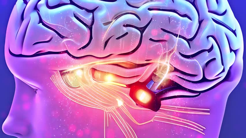 Artificial intelligence, neural networks in the form of chips, computer brain in the form of a ...