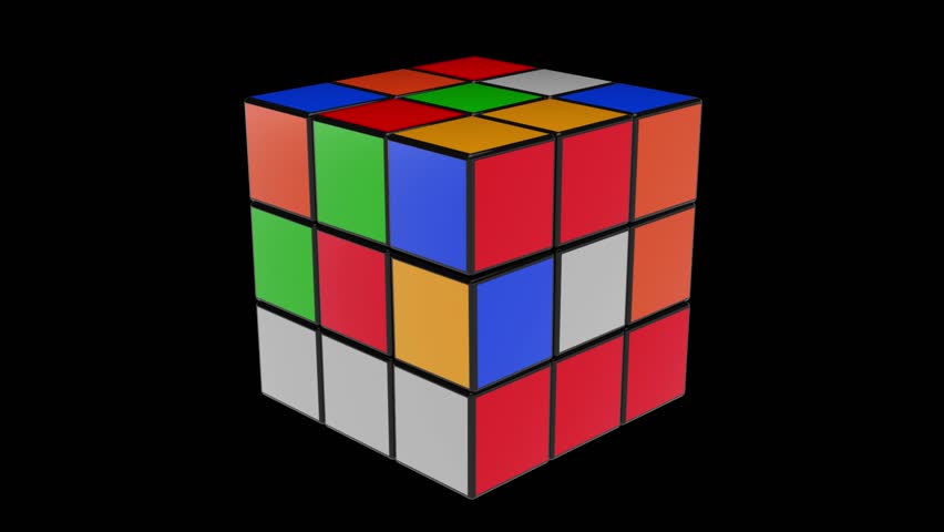 Rubik Isolated Stock Footage ~ Royalty Free Stock Videos | Pond5