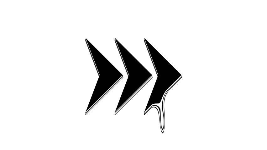 Animated arrow pointer red color. Alpha channel. Animation set. Looped ...