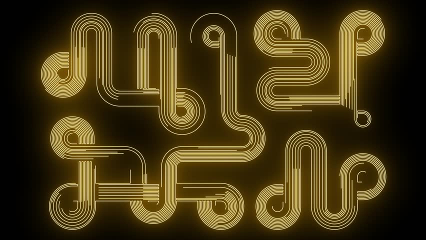 Vintage retro banner background animation. 70s Animation Background ...