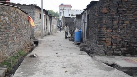 Inner City Alley Background Stock Photo (Edit Now) 232626751