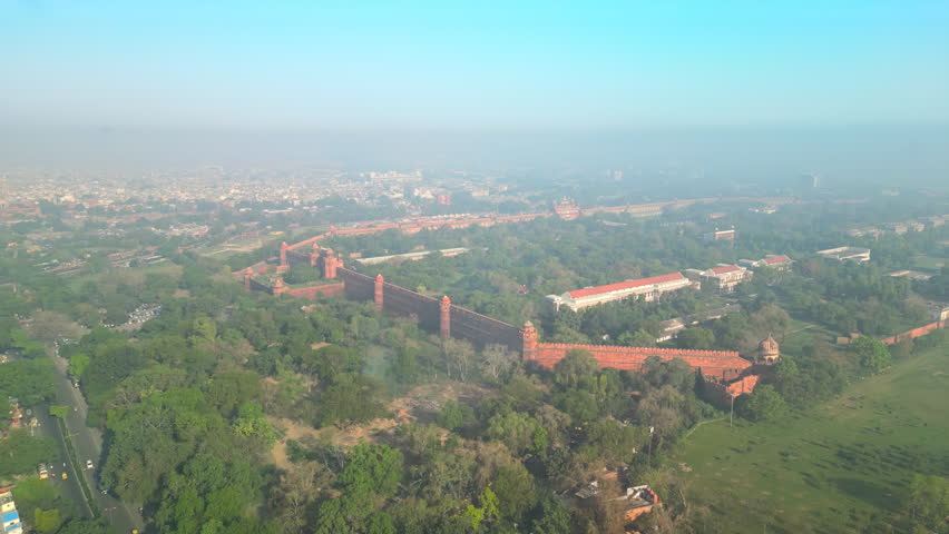 Red Fort Delhi Aerial