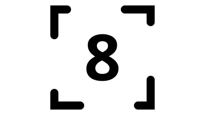 15 Seconds Countdown Timer Animation With Elapsed Rotating Neon Light