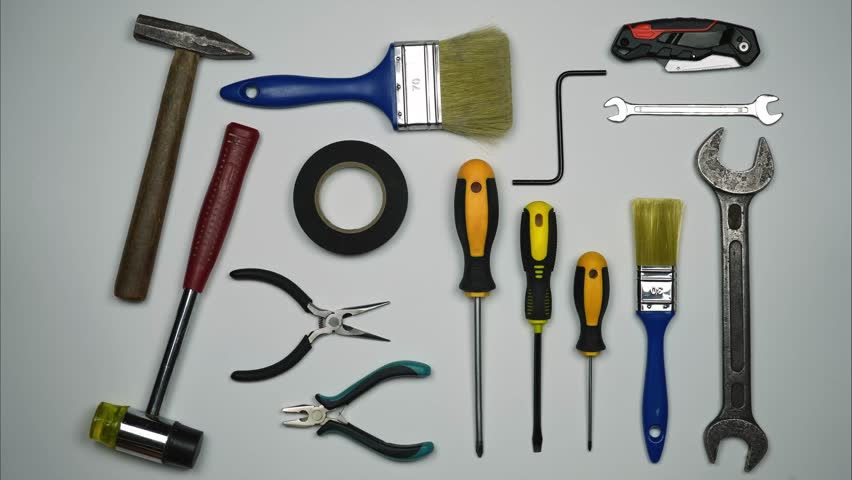 Free Tool Kit Stock Video Footage: Download No Copyright Clips