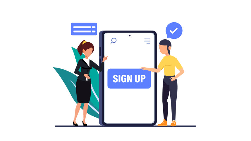 animation modern login and password page design background. Video with ...