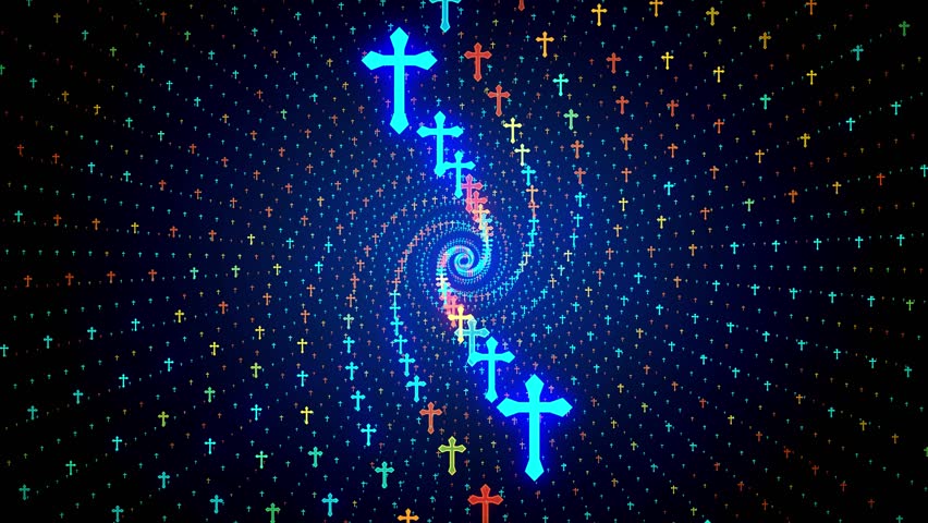 Cycling Infinity Symbol Sign in Heavenly Spiritual Cloudy Sky - 4K ...