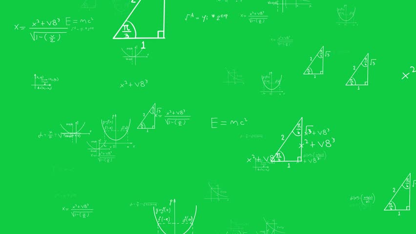 Digital animation of telescope icon against mathematical equations on ...