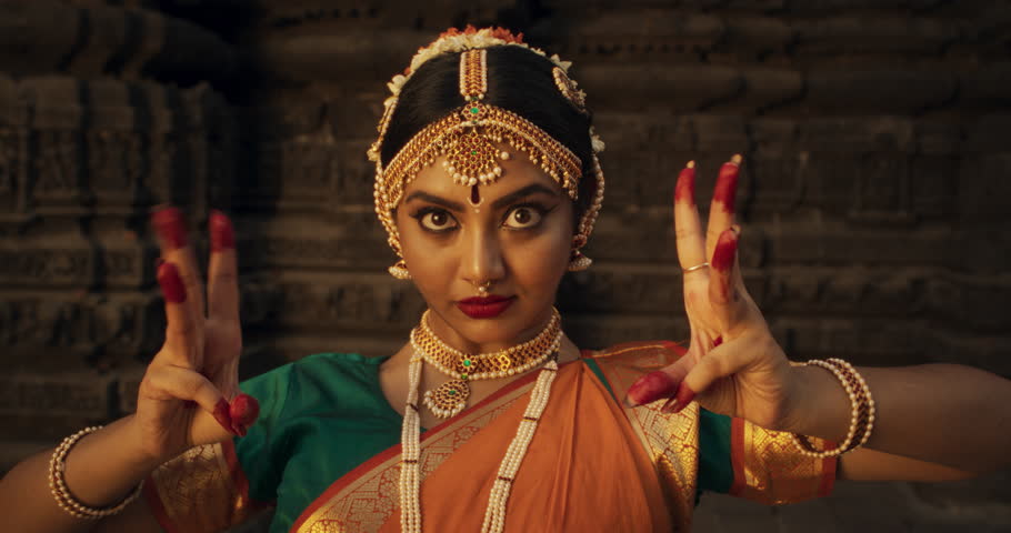 bharatanatyam dancer hands showing Avahittha hasta form or hand gesture ...