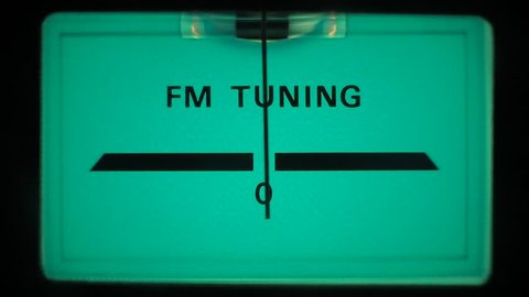Analogue Radio Tuning Display Beating On Stock Footage Video (100% ...