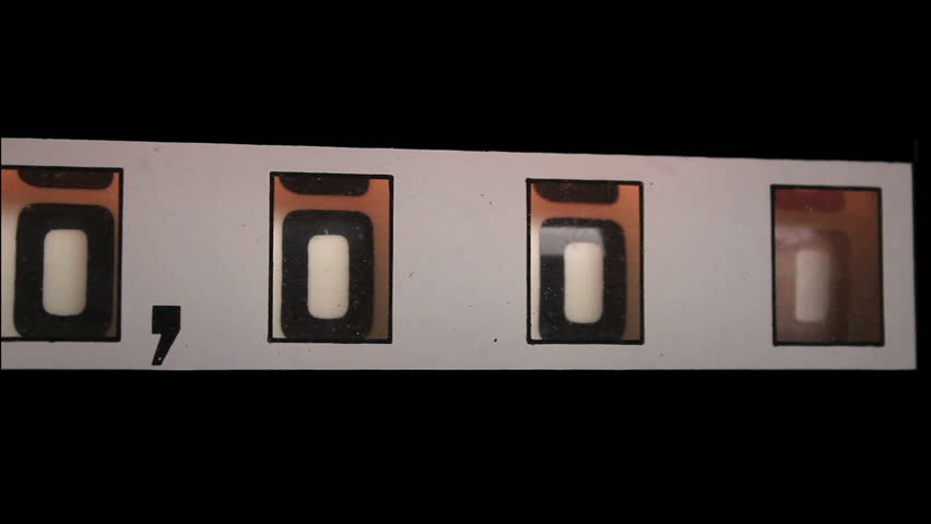 vintage mechanical pinball point counter Stock Footage Video (100% ...