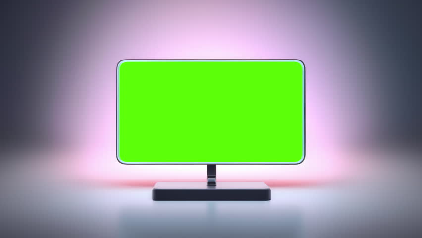 4k tv screen mockup, old tv screen green screen, use key light effect, Vintage Television Set ...