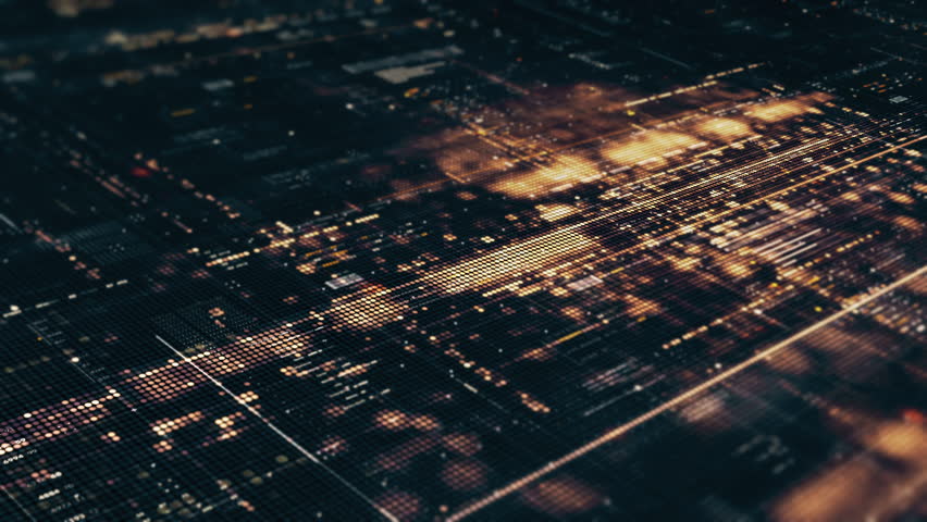 Advanced data matrix simulation UI with cutting-edge digital environment with a dynamic and ...