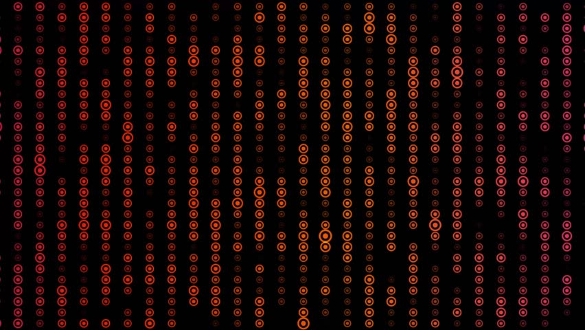 Red Binary Code Background