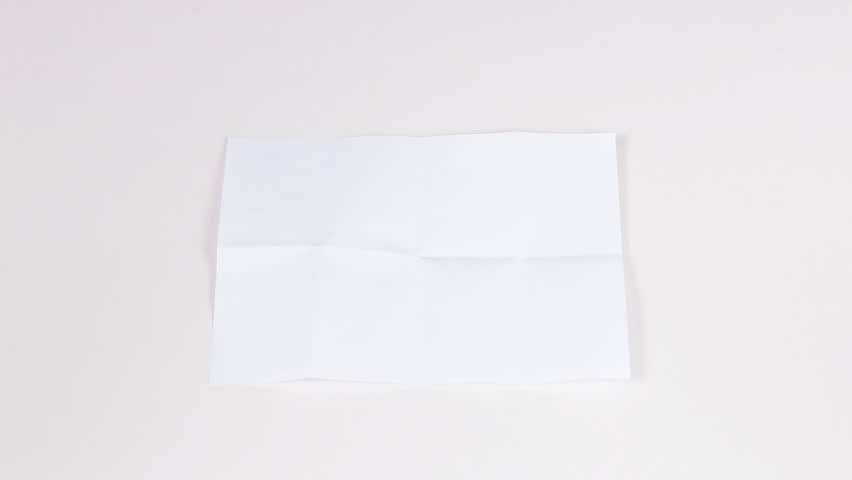Unfolding a Sheet of Paper Stock Footage Video (100% Royalty-free ...