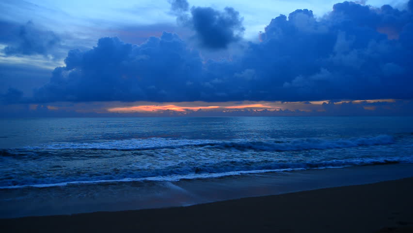 blue sky beach evening Stock Footage Video (100% Royalty-free) 11125529 ...