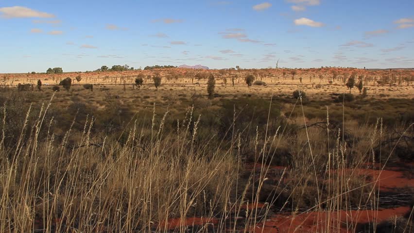 outback australia landscape red desert sand Stock Footage Video (100% ...