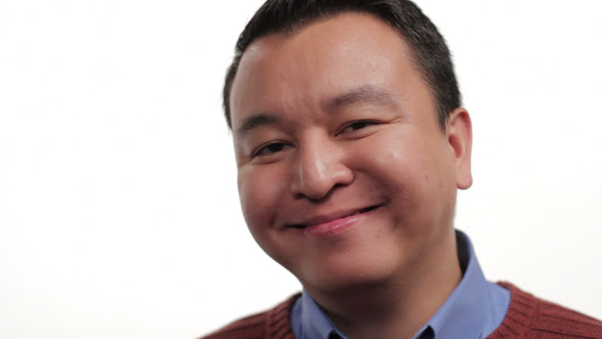 happy filipino man's face close on Stock Footage Video (100% Royalty ...