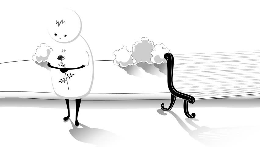 Animated Movie About Lonely Waiting Stock Footage Video (100% Royalty ...