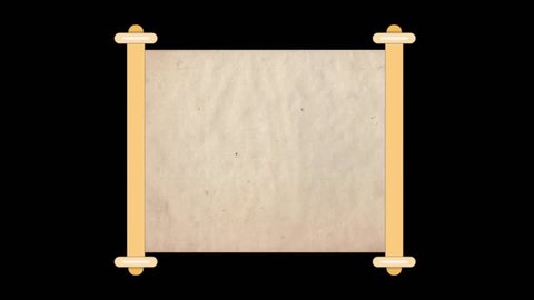 Animated Old Paper Manuscript Stock Footage Video (100% Royalty-free ...