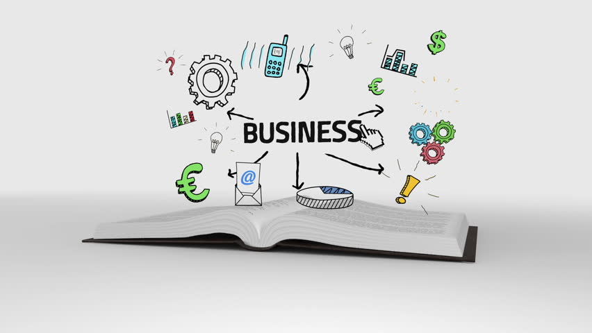 Digital Animation of Book Opening Stock Footage Video (100% Royalty ...