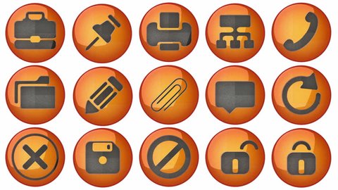 Loop Icon Set Alpha Stock Footage Video (100% Royalty-free) 1129441 ...