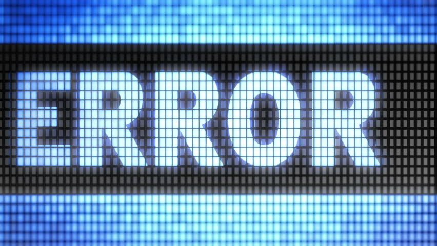 "error" on screen looping Stock Footage Video (100% Royalty-free ...