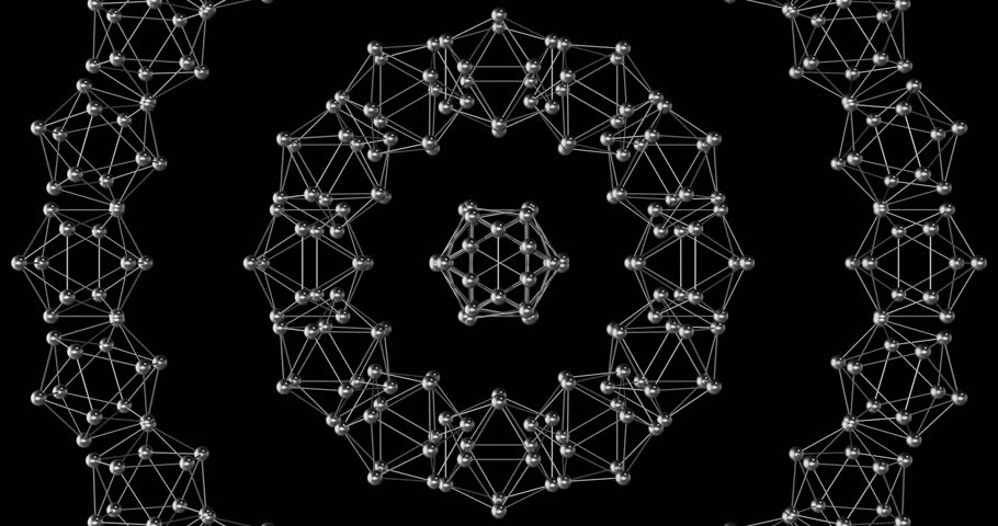 abstract molekule visual edm style Stock Footage Video (100% Royalty ...