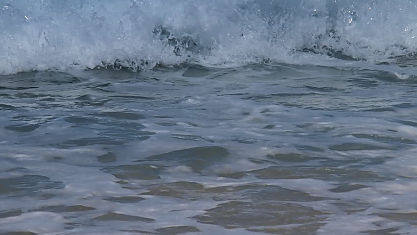 Rolling Ocean Waves with White Stock Footage Video (100% Royalty-free ...