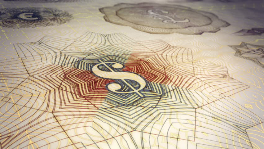 Paper Currency Scrolling Background Loop Stock Footage Video (100% ...